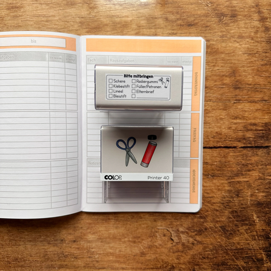 Stempel 'Bitte mitbringen' - DieGrundschulkiste X Materialwiese ...